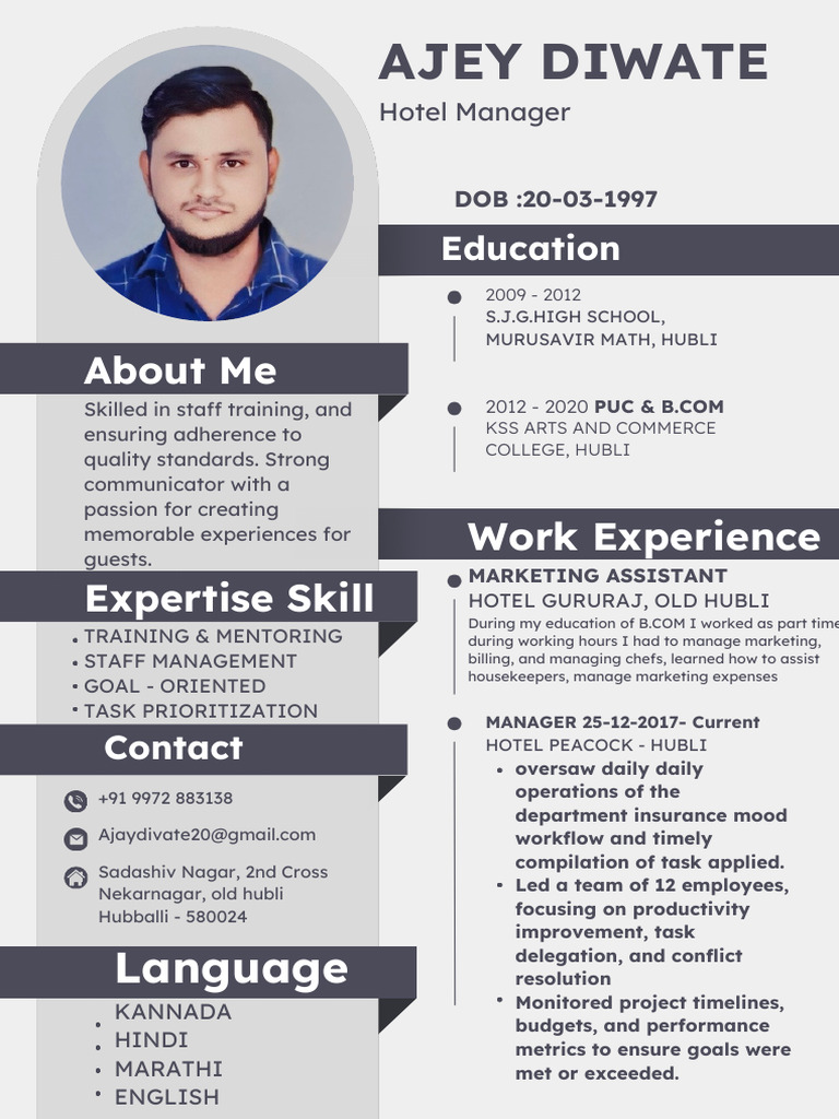 Ajay CV Resume PDF | PDF