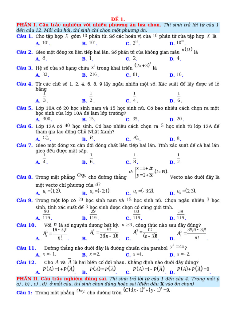 ĐỀ Ô CK2-2025-HS | PDF