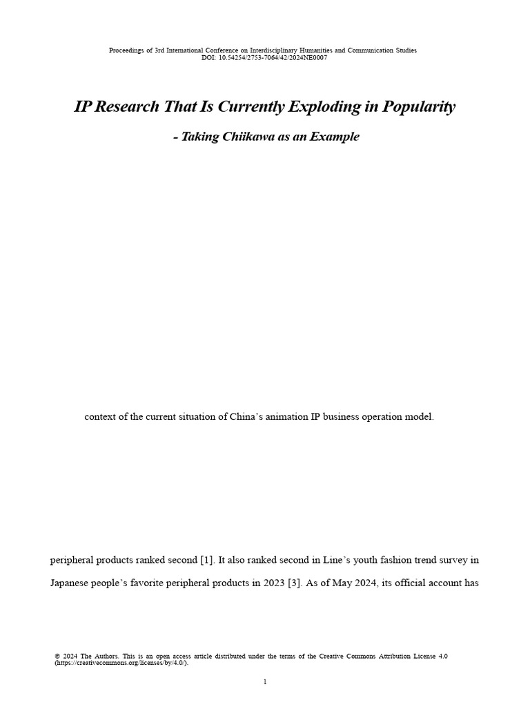 IP ResearchThatIsC""勿"gP" | PDF | Social Media | Popular Culture ...