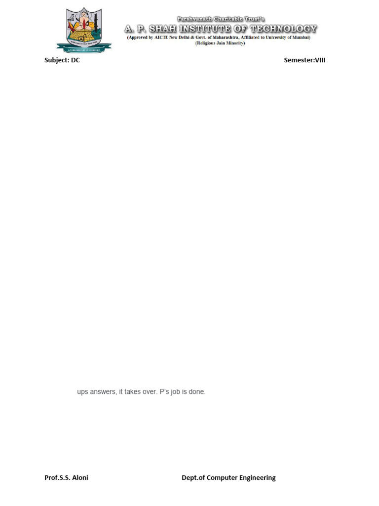 Explain Need For Election Algorithm Pdf Distributed Computing 0814