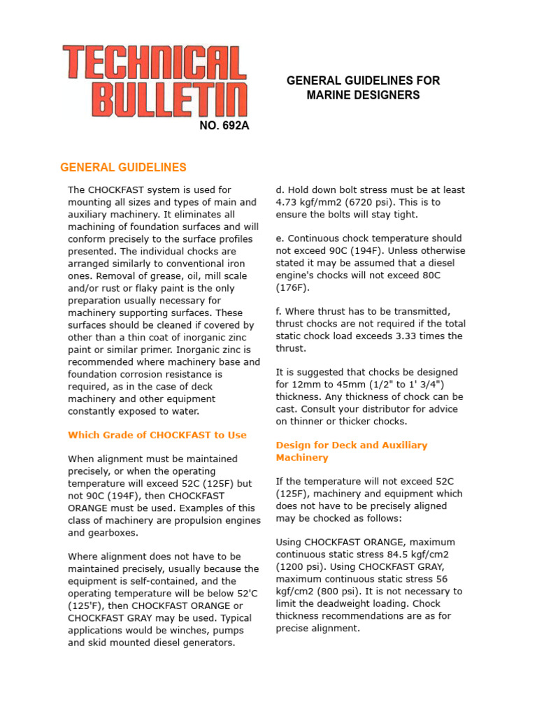 Chockfast Orange Installation Instructions | PDF | Screw | Paint