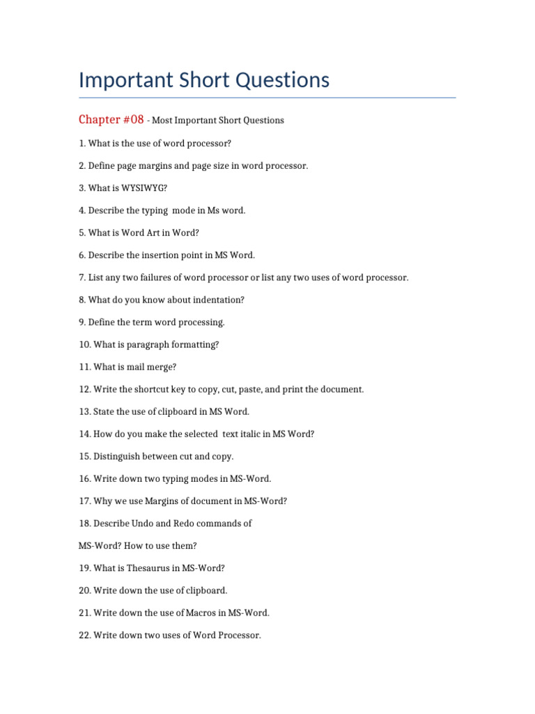 Chapter 8 Part 1 CS | PDF