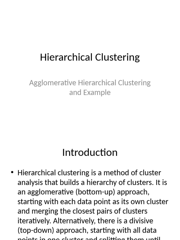 Hierarchical Clustering | PDF | Applied Mathematics | Algorithms