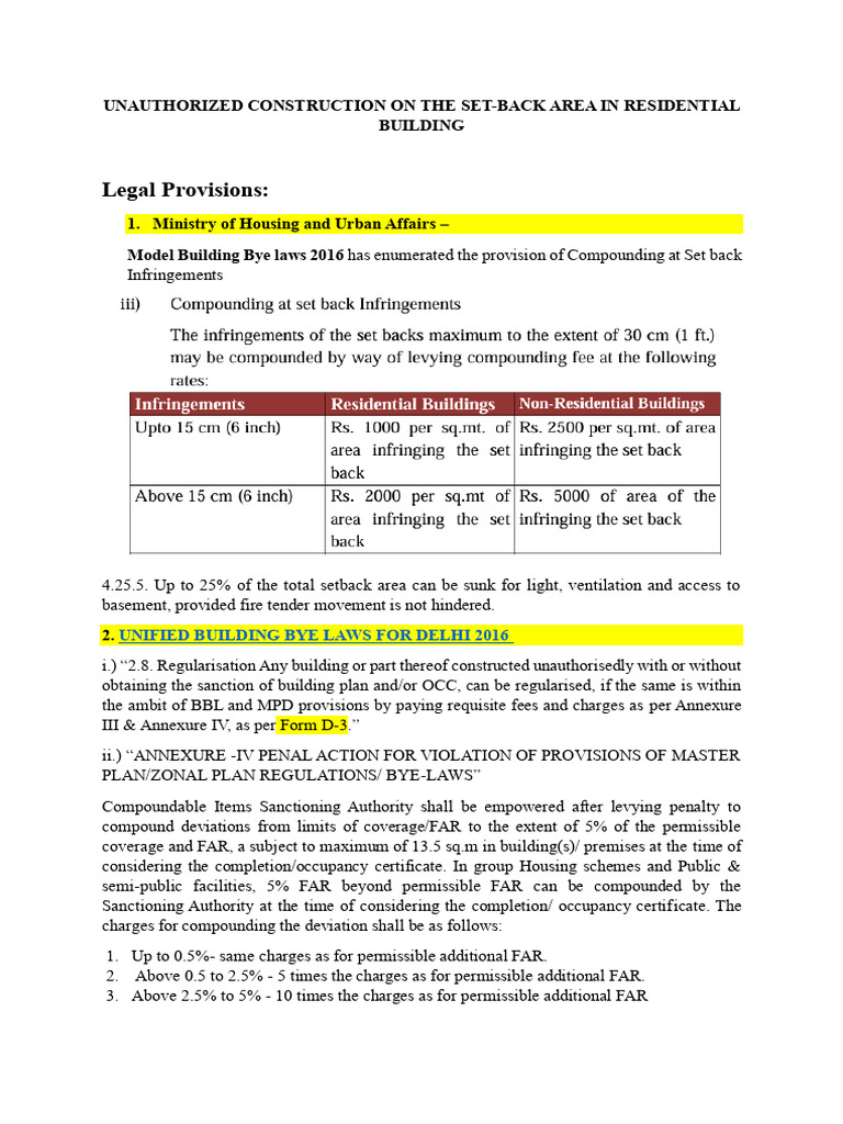 Set Back Regularisation | PDF | Justice | Crime & Violence