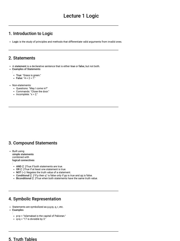 Logic in Descreet Maths | PDF | Logic | Interpretation (Philosophy)