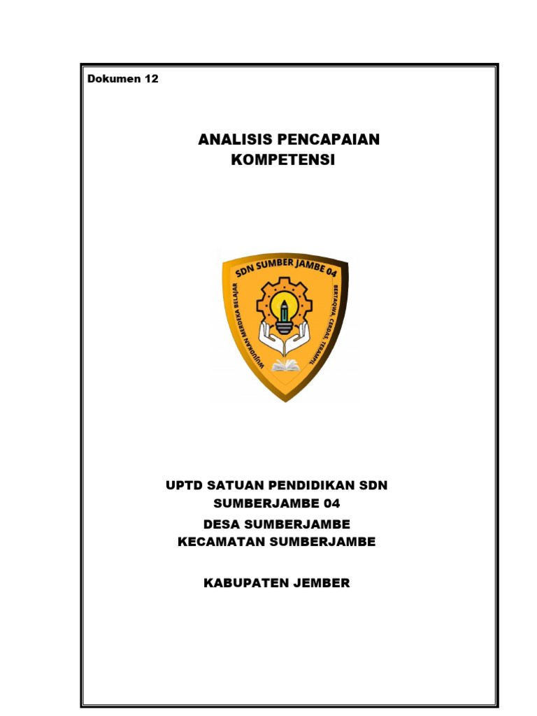 kompetensi mtk kls 1 | PDF