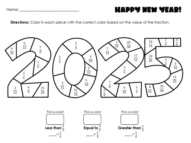 Fraction Coloring Worksheet for Kids | PDF | Arithmetic