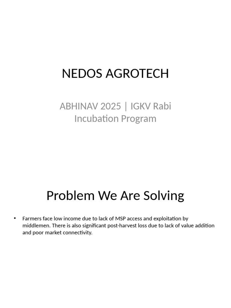Nedos Agrotech Abhinav2025 | PDF