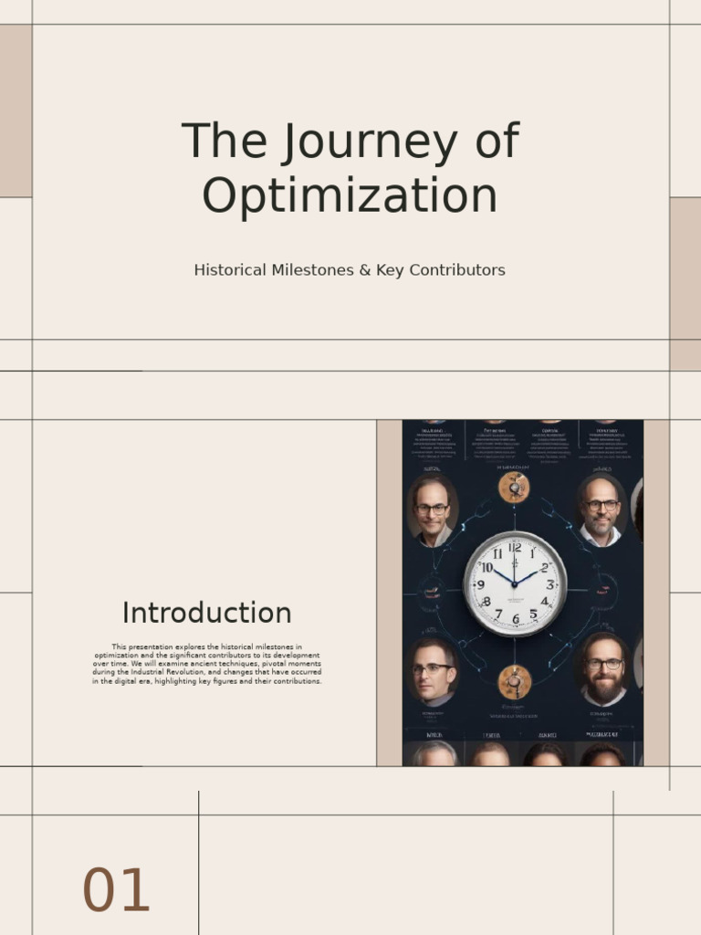 The Journey of Optimization | PDF | Mathematical Optimization | Engineering