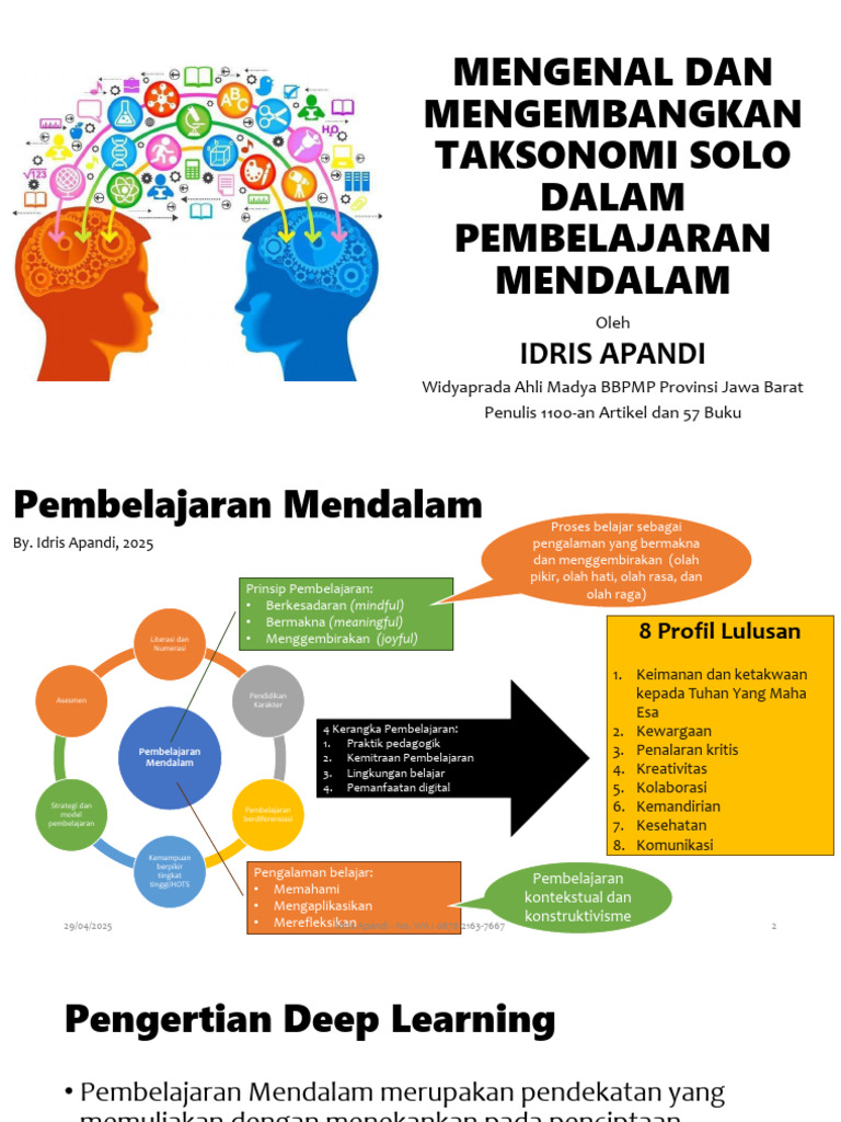 Mengenal Dan Mengembangkan Taksonomi Solo Dalam Deep Learning | PDF