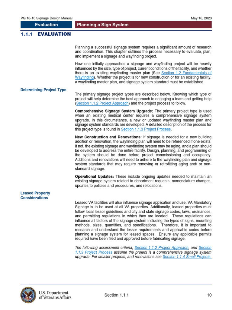 Design Manual - Signage - 10-15 | PDF | Evaluation