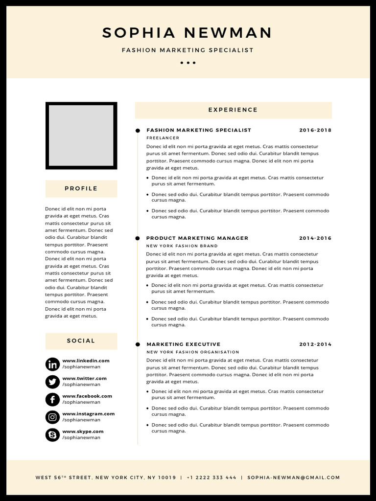 Classic Resume A4 Resume | PDF