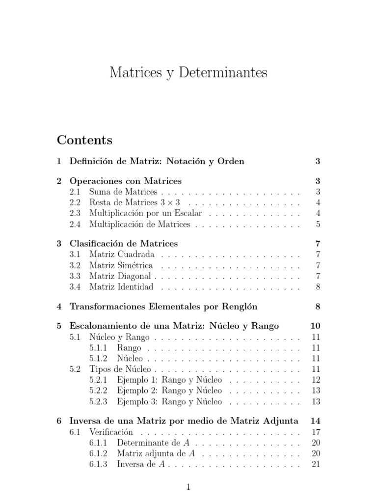 2 Algebra Lineal Matrices | PDF | Matriz (Matemáticas) | Determinante