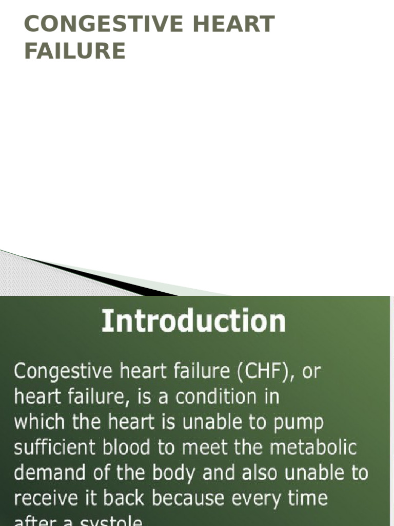 Congestive Heart Failure | PDF