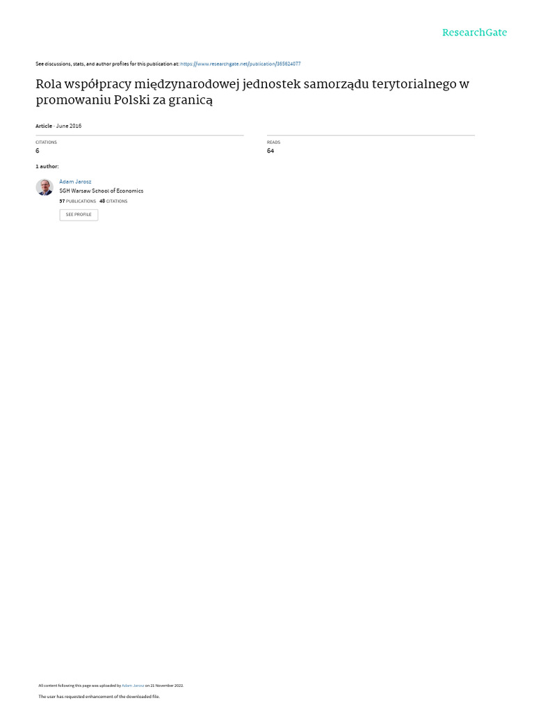 Ekspertyza 222016rola WSP Miedzynar JST | PDF