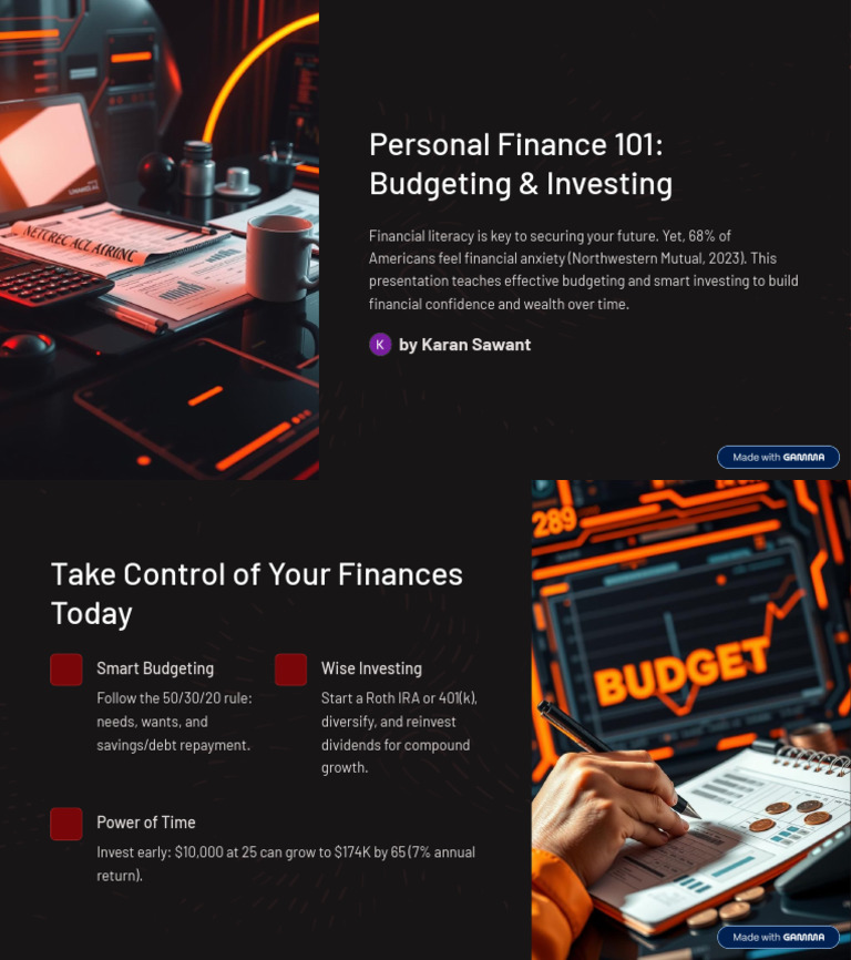 Personal Finance Basics: Budgeting & Investing | PDF