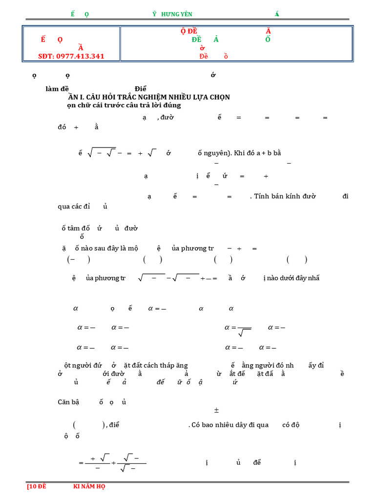 03 - 10 de CKI - TOAN 9 - de 015 | PDF