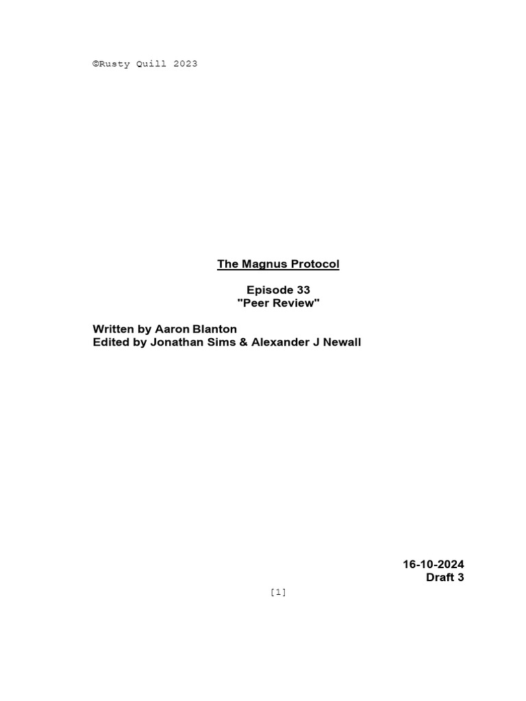 MAGP 33 - Peer Review - Transcript | PDF