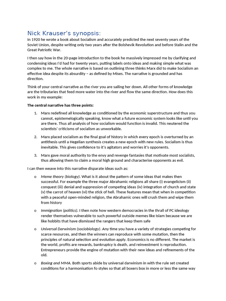 Socialism... by Ludwig Von Mises Notes | PDF | Socialism | Karl Marx