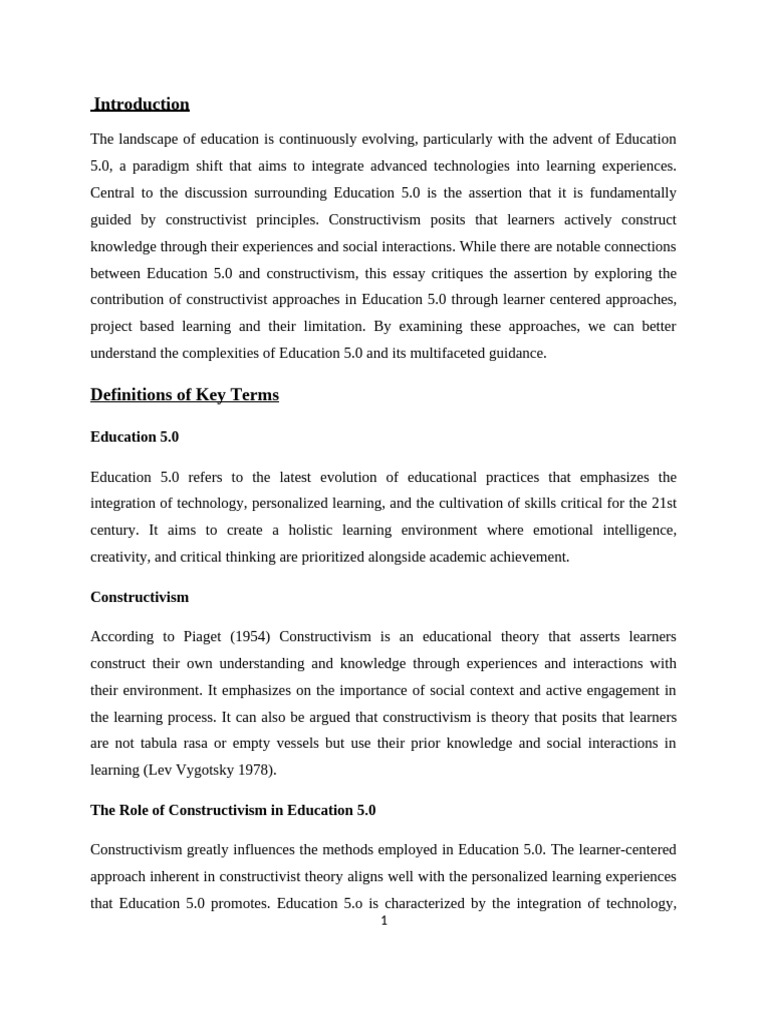 Psychology Group 2 Final Writeup | PDF | Constructivism (Philosophy Of Education) | Learning