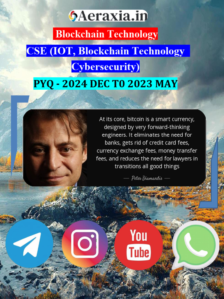 SEM 6 - CSE IOT - Blockchain Technology - 2024 Dec To 2023 May - Aeraxia.in | PDF ...