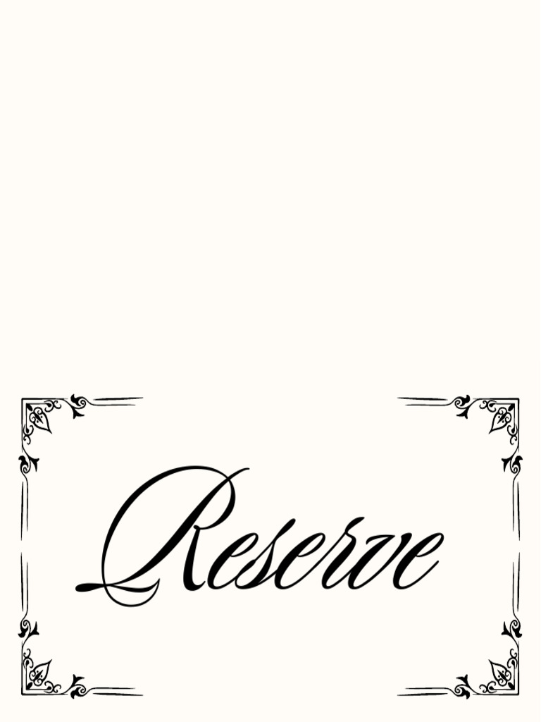 Reserve Place Card | PDF