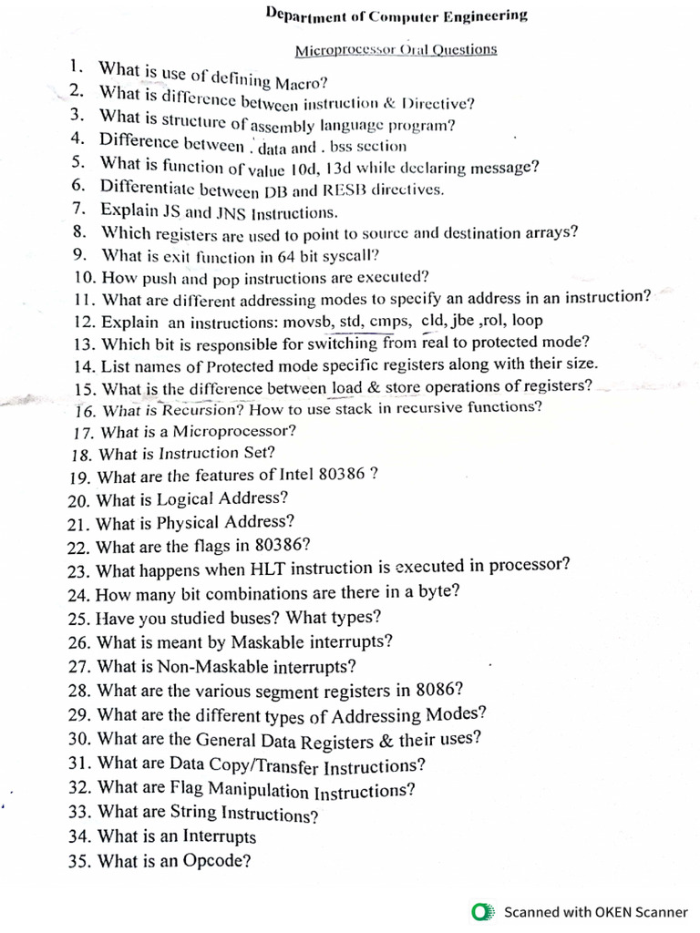 MP Viva Questions | PDF