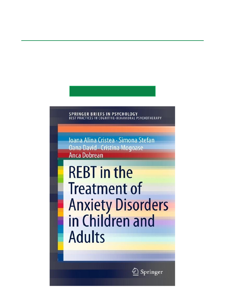 REBT in The Treatment of Anxiety Disorders in Children and Adults ...