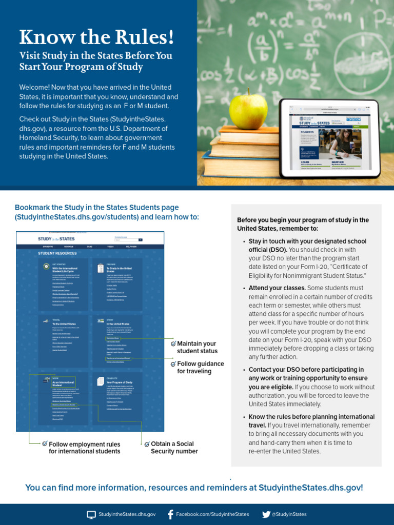 SEVP OnePager KnowTheRules | PDF