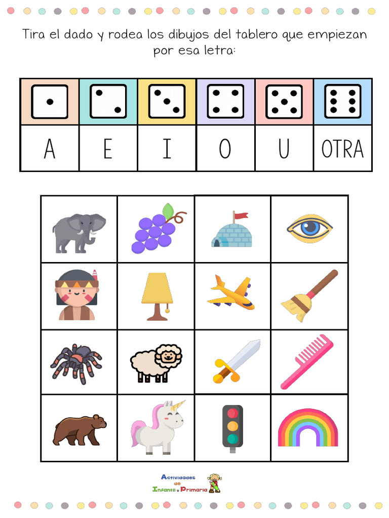 Tablero Conciencia Fonologica | PDF