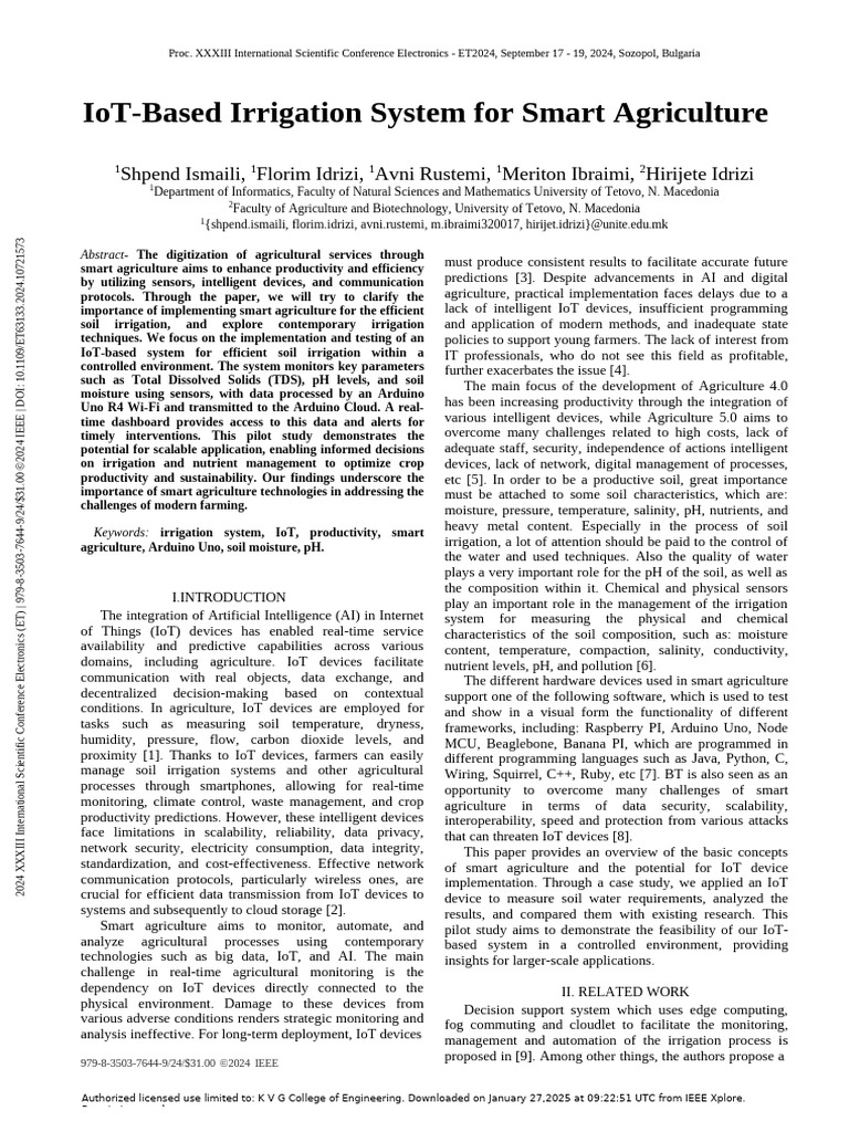 IoT-Based_Irrigation_System_for_Smart_Agriculture | PDF | Internet Of Things | Soil