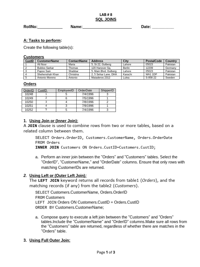DB Lab New-08 (v3.5-menahil+SA-2024) - Joins | PDF | Data Management ...