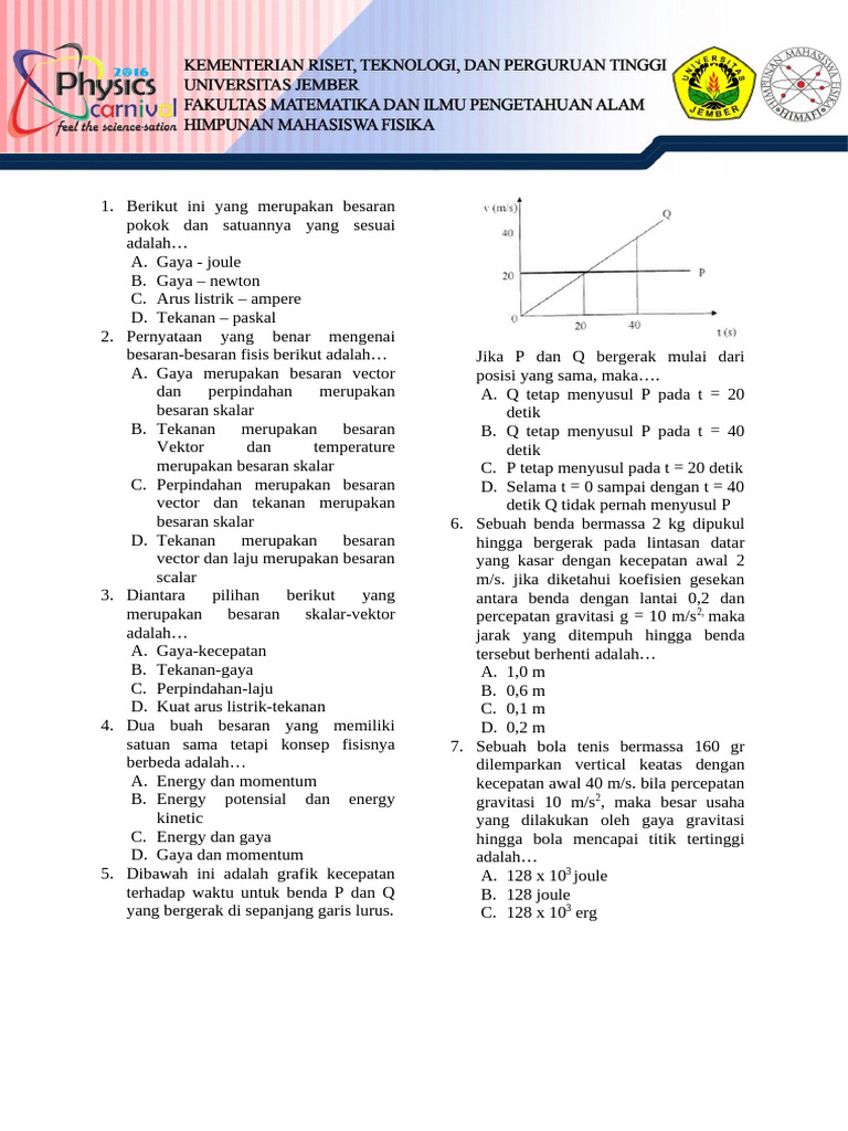 SOAL WATER ROCKET PAKET 2 | PDF