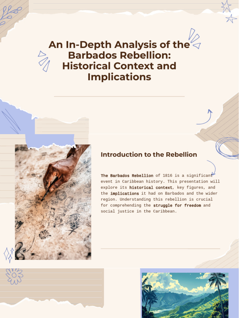 Slidesgo An in Depth Analysis of The Barbados Rebellion Historical Context and Implications ...