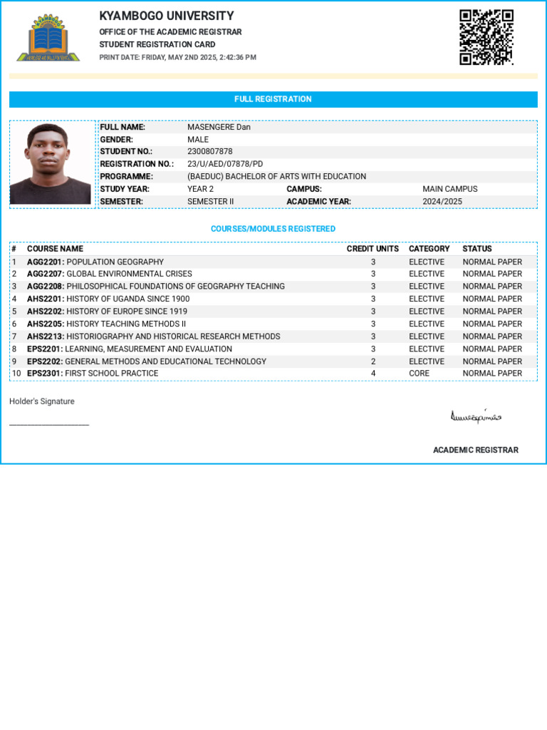 Proof of Registration | PDF