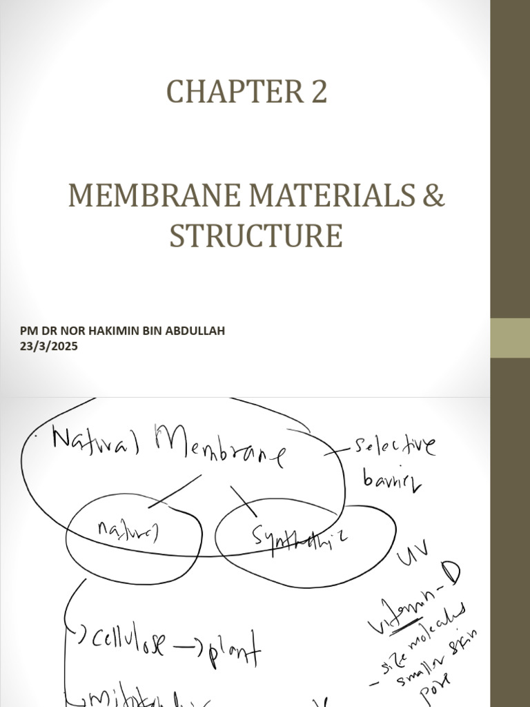Membrane Materials and Structures Overview | PDF | Membrane | Materials