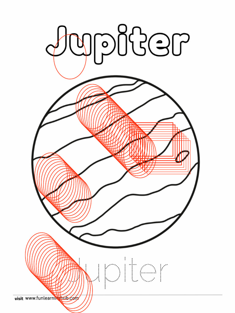 Jupiter Coloring Page 43 Copy 2 | PDF