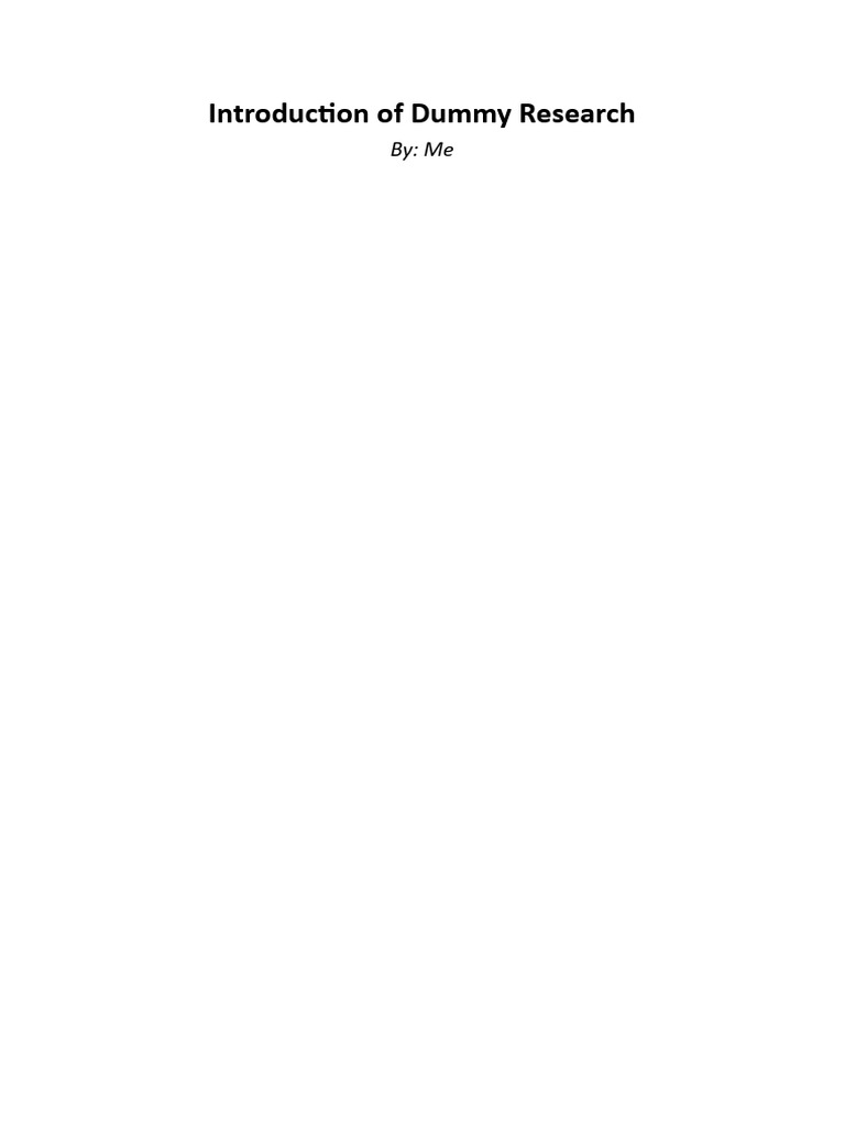 Introduction of Dummy Research Part 2 | PDF | Soul | Heaven