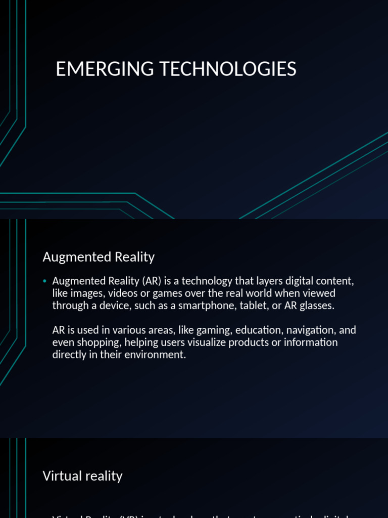 Emerging Technologies | PDF