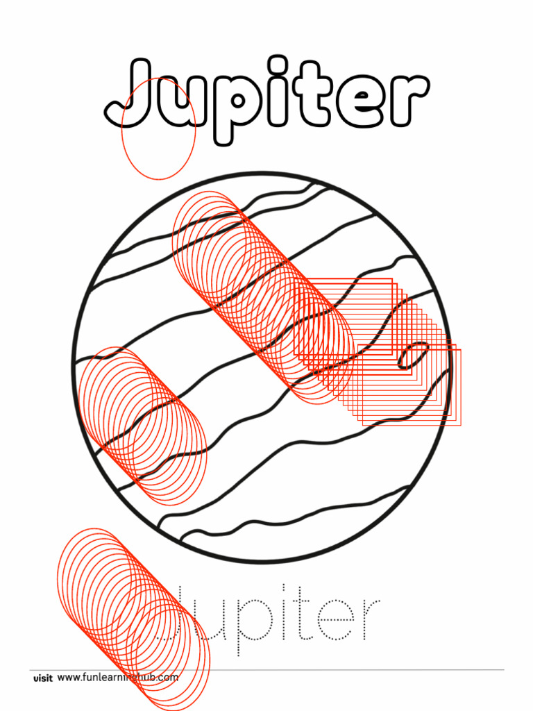 Jupiter Coloring Page 43 | PDF