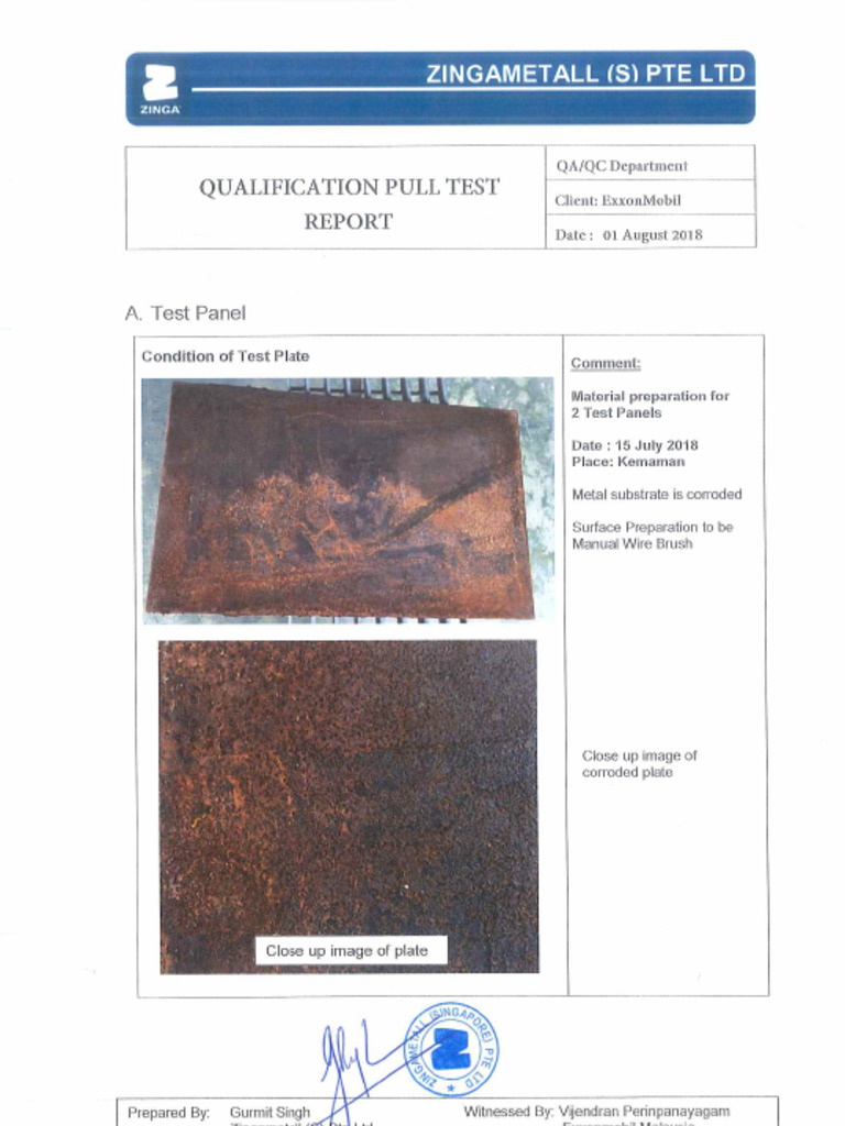 ZINGASPRAY Test Exxon Mobil | PDF