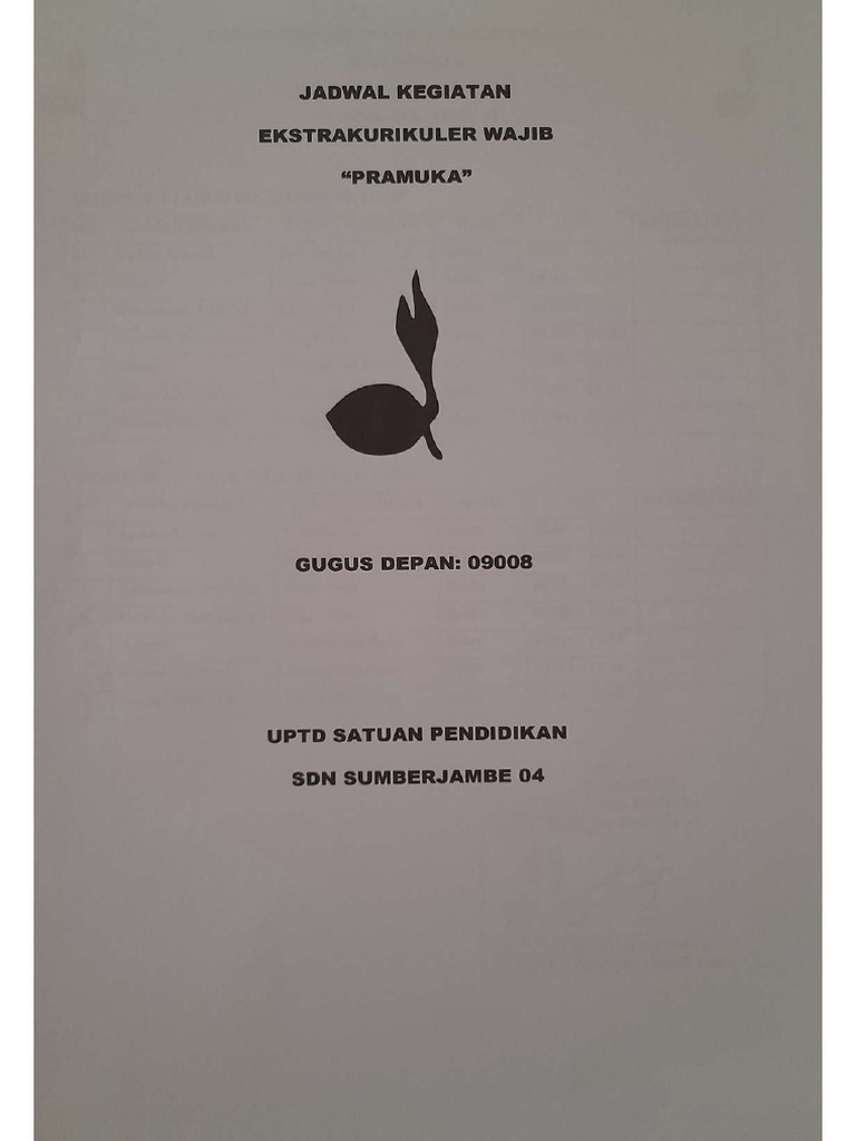 Dokumen 51 Jadwal Program Dan Pelaksanaan Kegiatan Ekstra Kurikuler | PDF