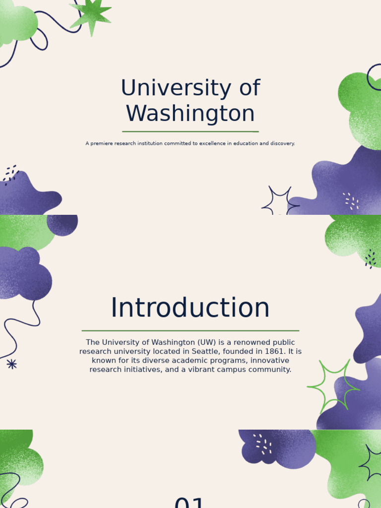 University of Washington Overview and Research | PDF | University | Science