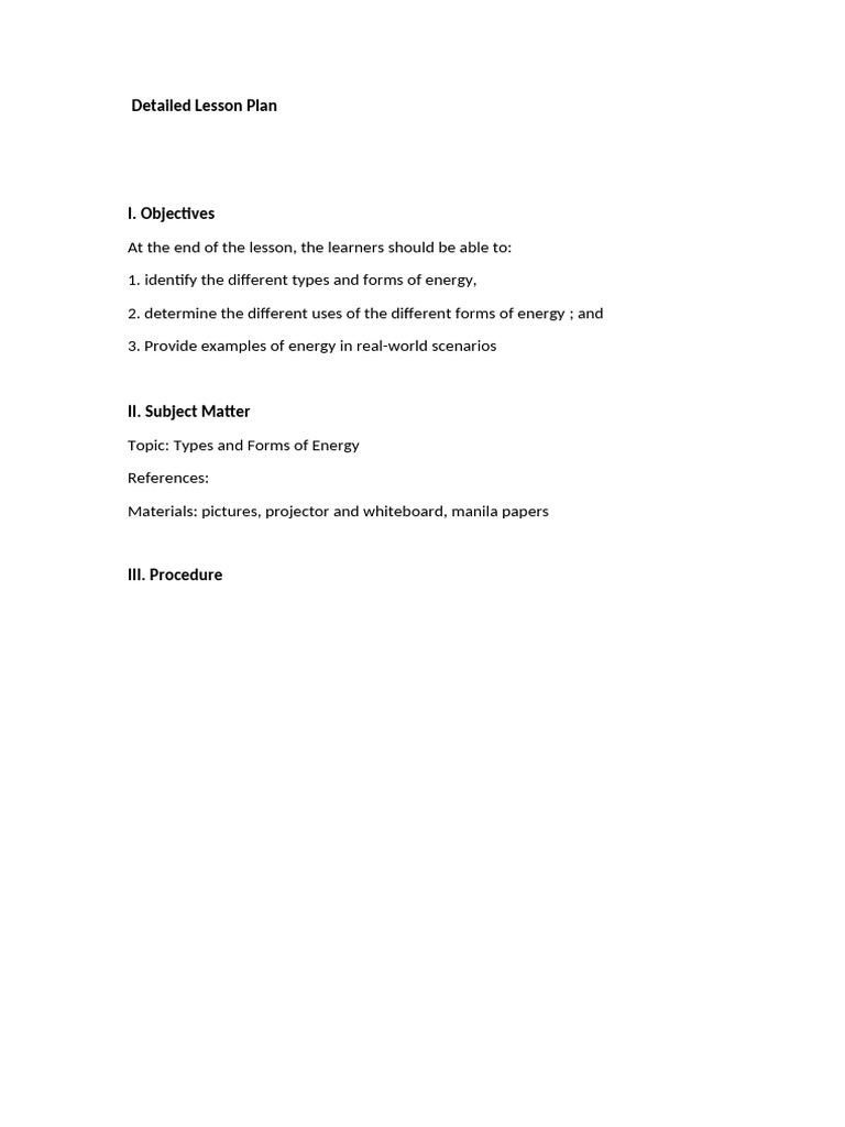 Detailed Lesson Plan in Science | PDF | Lesson Plan | Pedagogy