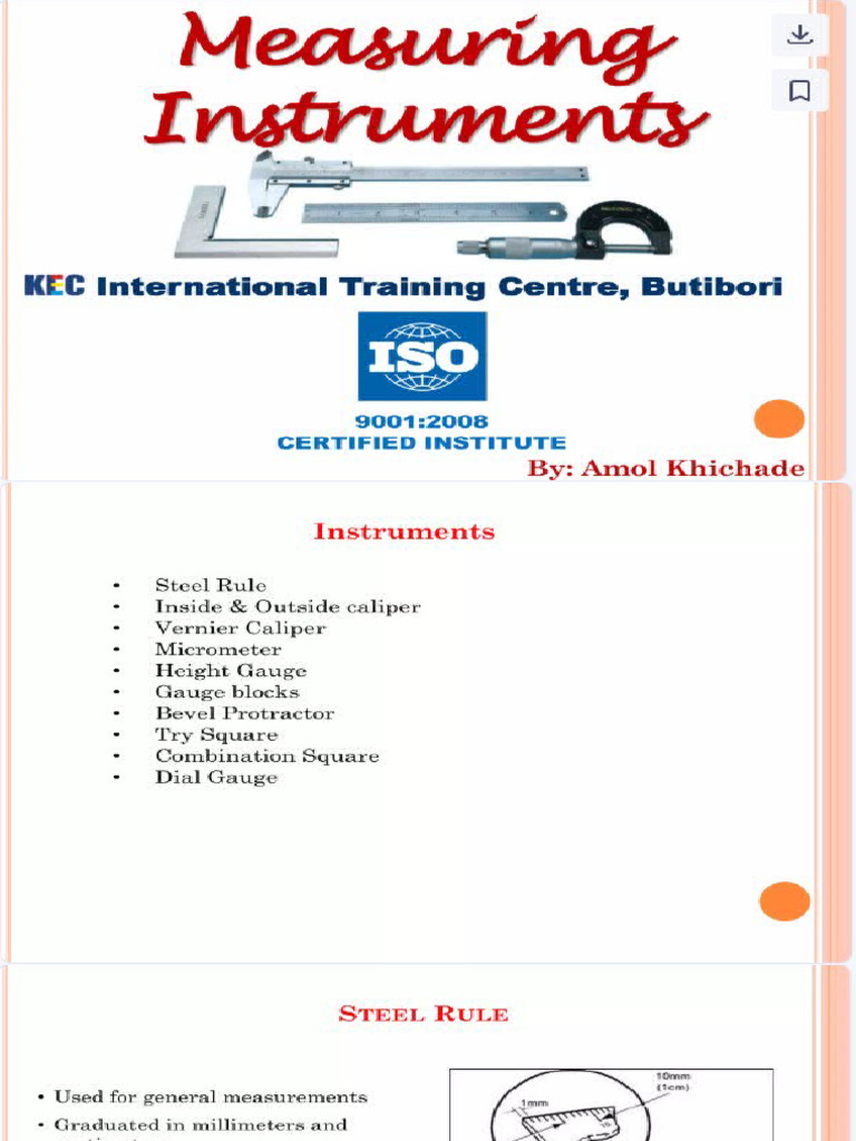Measureing Instruments | PDF