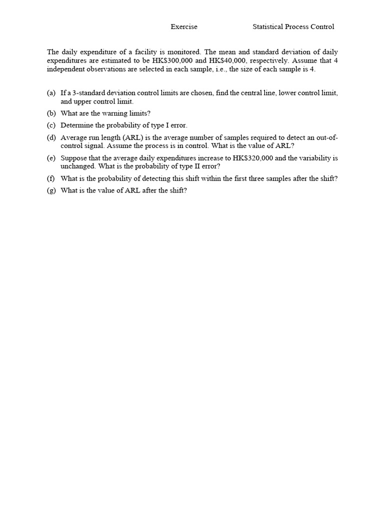 SPC - Exercise | PDF