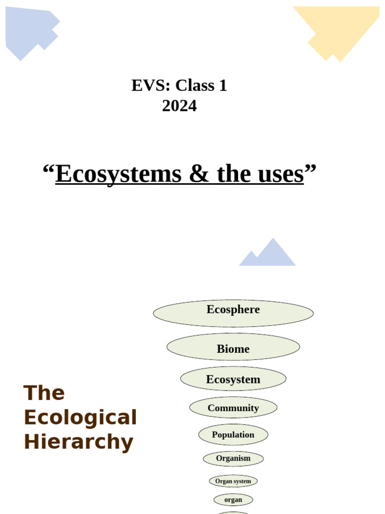 EVS generic | PDF | Ecosystem | Soil