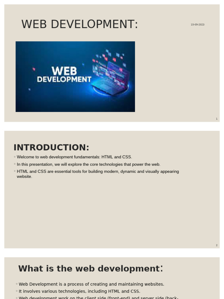 Website Development | PDF | World Wide Web | Internet & Web
