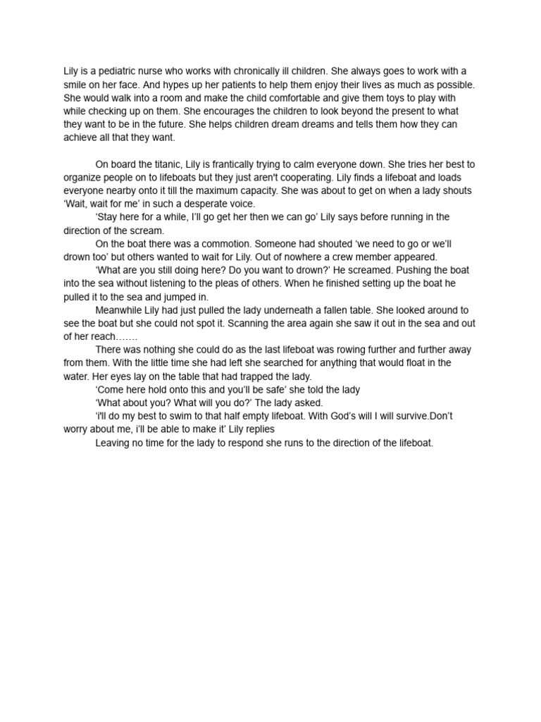 A Titanic Story | PDF