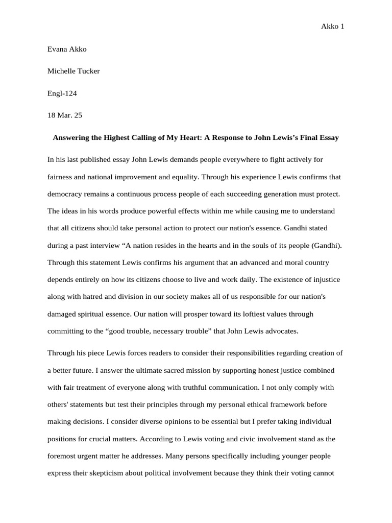 Answering The Highest Calling of My Heart | PDF | Justice | Crime ...